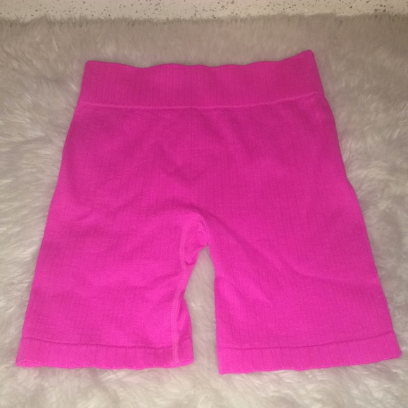 art class | Bottoms | Art Class Hot Pink Ribbed Biker Shorts | Poshmark